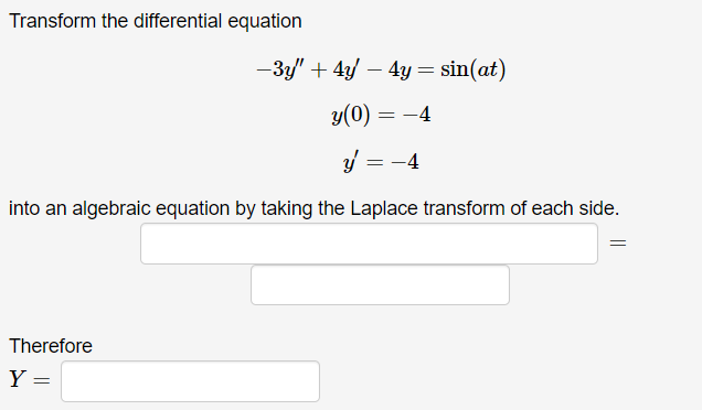 Solved Transform the differential equation | Chegg.com