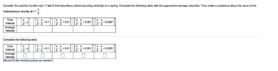 Solved Consider The Position Function S T 7 Sin 3t That