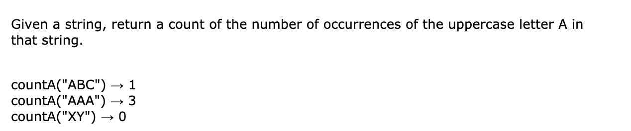 Solved Given A String Return A Count Of The Number Of Chegg