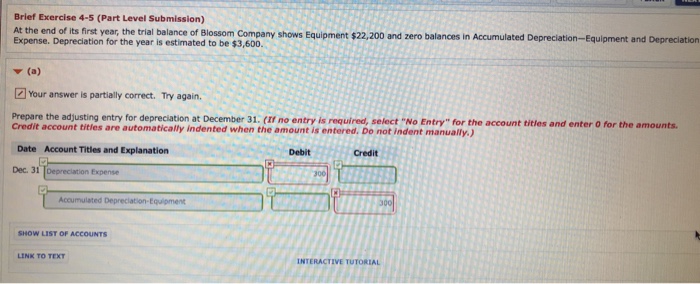 Solved Brief Exercise 4-5 (Part Level Submission) At the end | Chegg.com