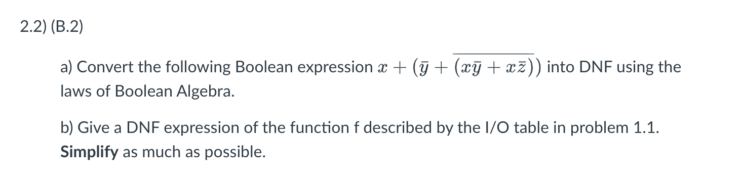 a) Convert the following Boolean expression | Chegg.com