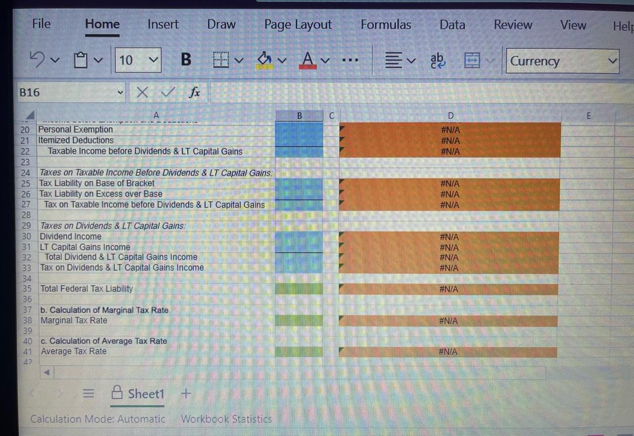 Solved Calculation Mode: Automatic Workbook StatisticsMary | Chegg.com