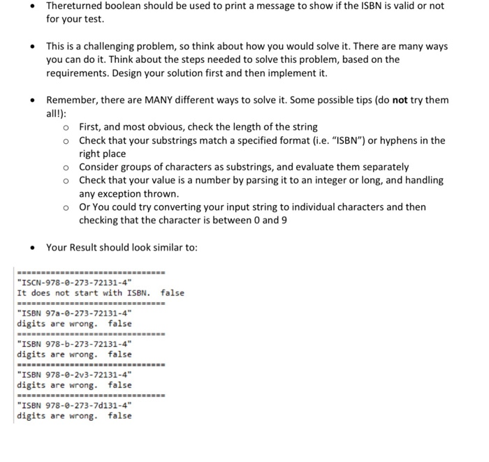 Solved ISBN Validation It is very useful to write programs | Chegg.com