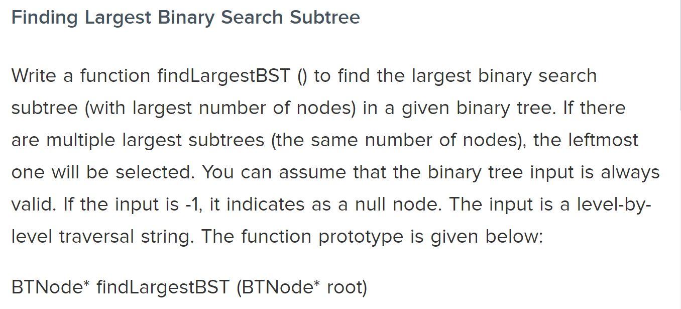 Solved Please advise code for BTNode* | Chegg.com