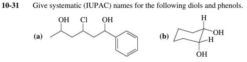 Solved 10-31 Give systematic (IUPAC) names for the following | Chegg.com