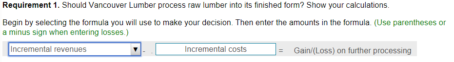Solved Vancouver Lumber has a Raw Lumber Division and a | Chegg.com