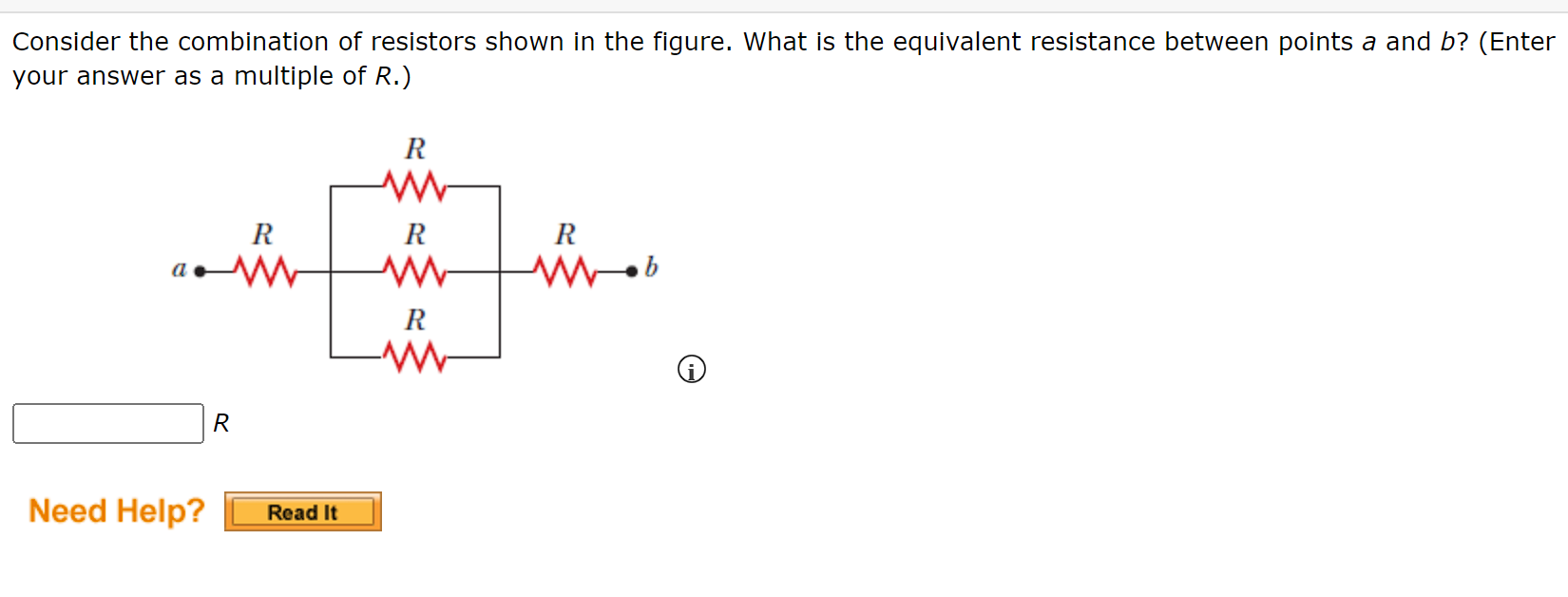 Solved Consider the combination of resistors shown in the | Chegg.com