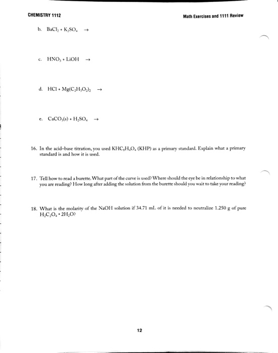 Solved Name: Date: Lab Section: Math Exercises and 1111 | Chegg.com