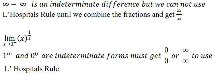 Solved ∞−∞ is an indeterminate difference but we can not use | Chegg.com
