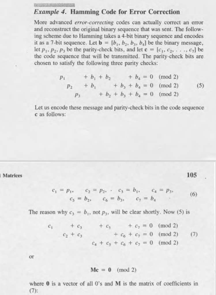 Solved Assume that at most one error occurred in | Chegg.com