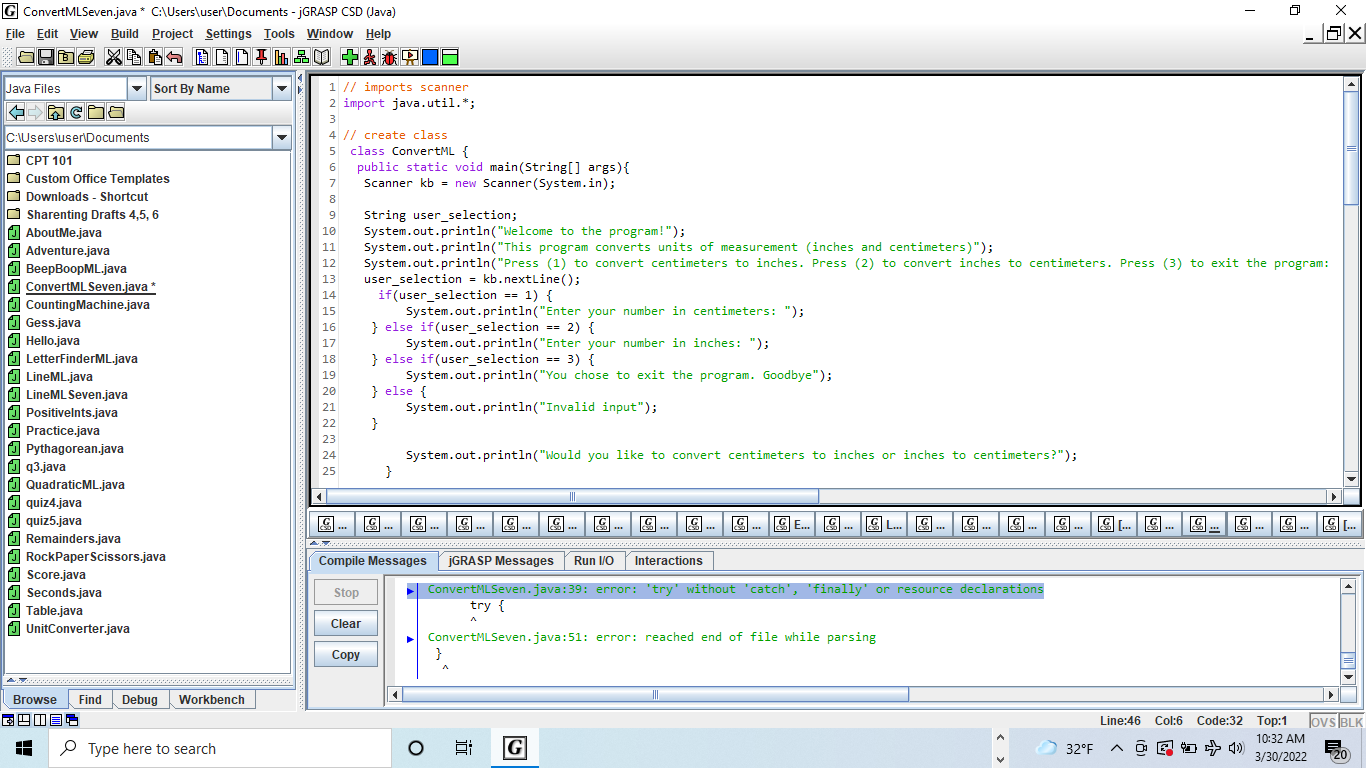This is a Java program that either converts | Chegg.com