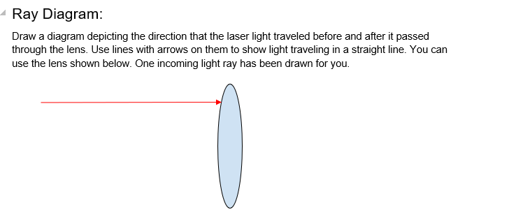 Solved - Ray Diagram: Draw a diagram depicting the direction | Chegg.com