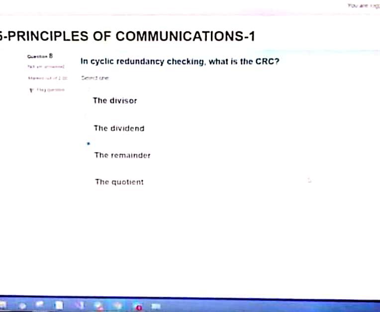 Solved CRC is an error correction technique. 5-PRINCIPLES | Chegg.com