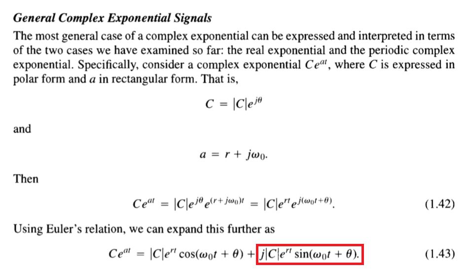 General Complex Exponential Signals The most general | Chegg.com