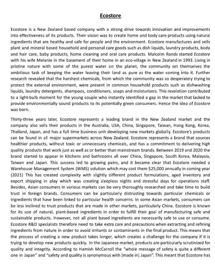 Solved Auckland factory, and a small number are brought in | Chegg.com