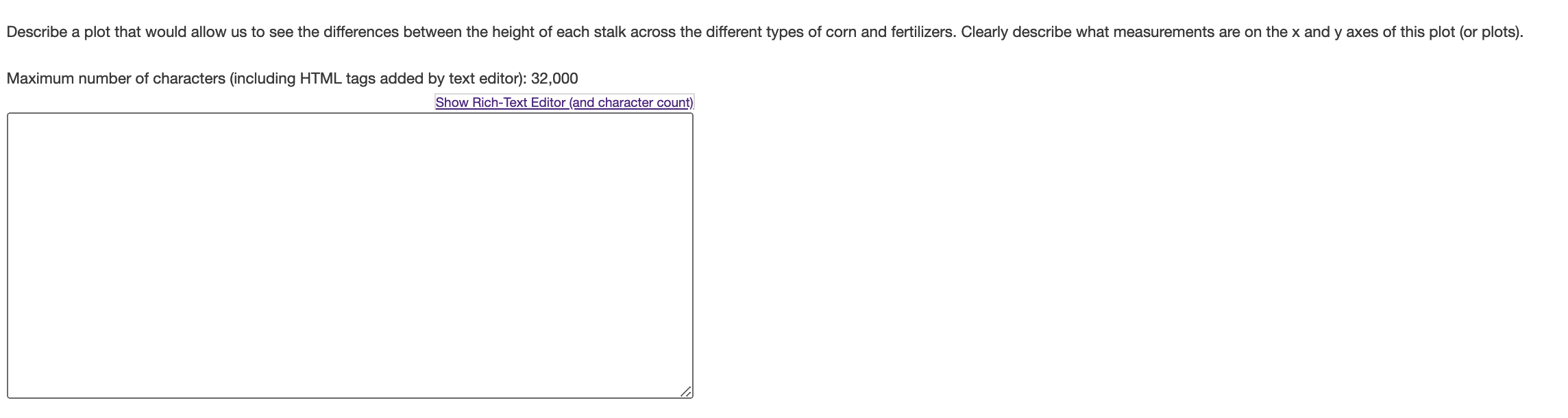 Solved Describe a plot that would allow us to see the | Chegg.com