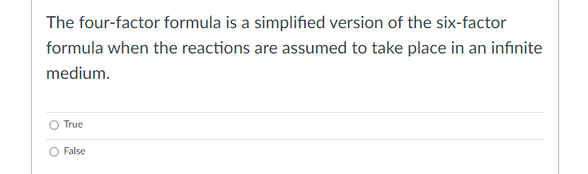 Solved The four-factor formula is a simplified version of | Chegg.com