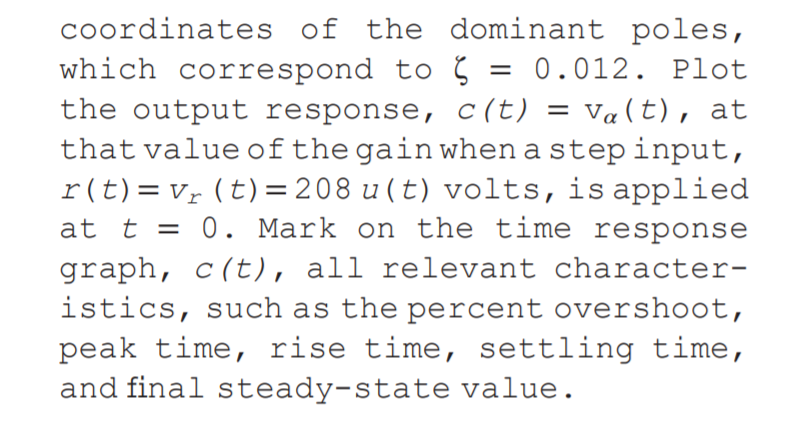 69. A linear dynamic model of the α-subsystem of a | Chegg.com