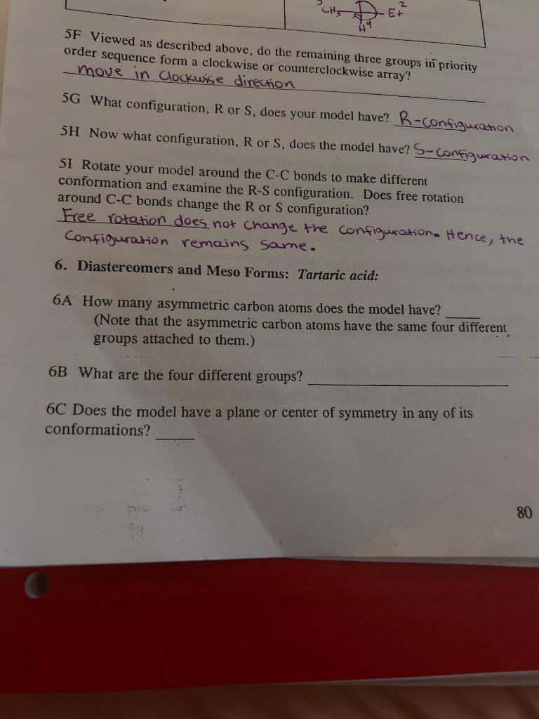 5F Viewed as described above, do the remaining three | Chegg.com