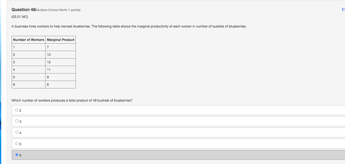 Solved Question 47 (Multiple Choice Worth 1 points) (01.02 | Chegg.com
