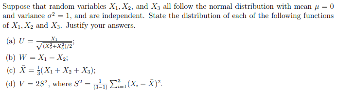 Solved Suppose that random variables X1,X2, and X3 all | Chegg.com