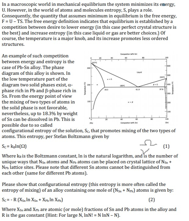 In a macroscopic world in mechanical equilibrium the | Chegg.com
