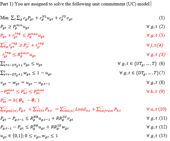 Briefly explain the equations (constraints) | Chegg.com
