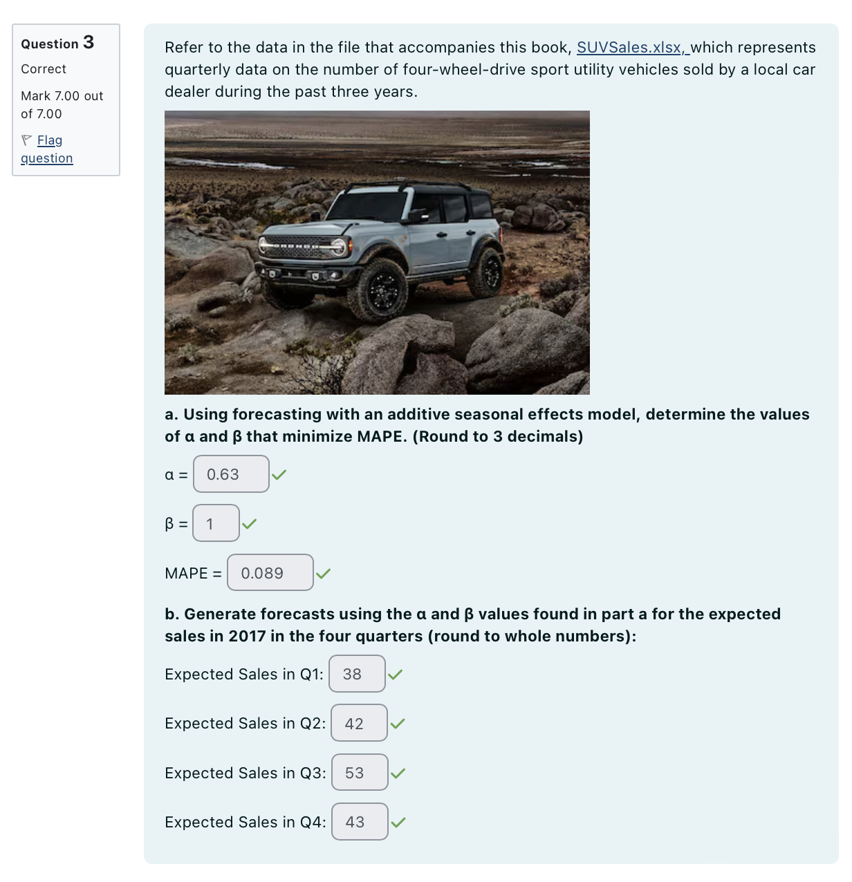 Solved solve it using excel how did found the right answers | Chegg.com