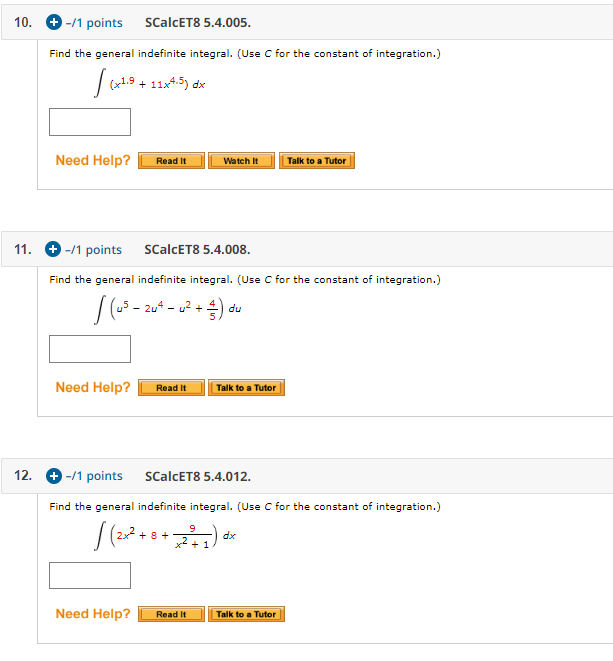Solved 4. + 0/1 points Previous Answers SCalcET8 | Chegg.com