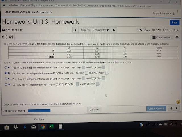 Solved a mathxl.com/Student/PlayerHomework.aspx?homeworkld | Chegg.com