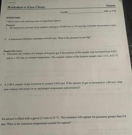 Solved EXRRCISES - Show your work and kecp track of | Chegg.com