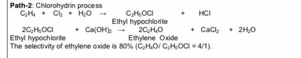 Solved Path-2: Chlorohydrin process +HC Ethyl hypochlorite | Chegg.com