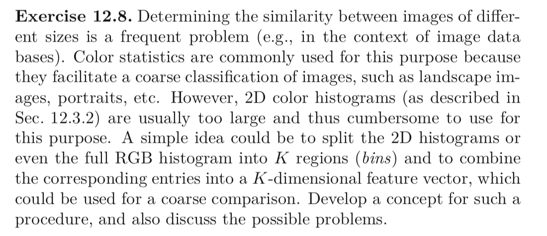 Exercise 12.8. Determining the similarity between | Chegg.com