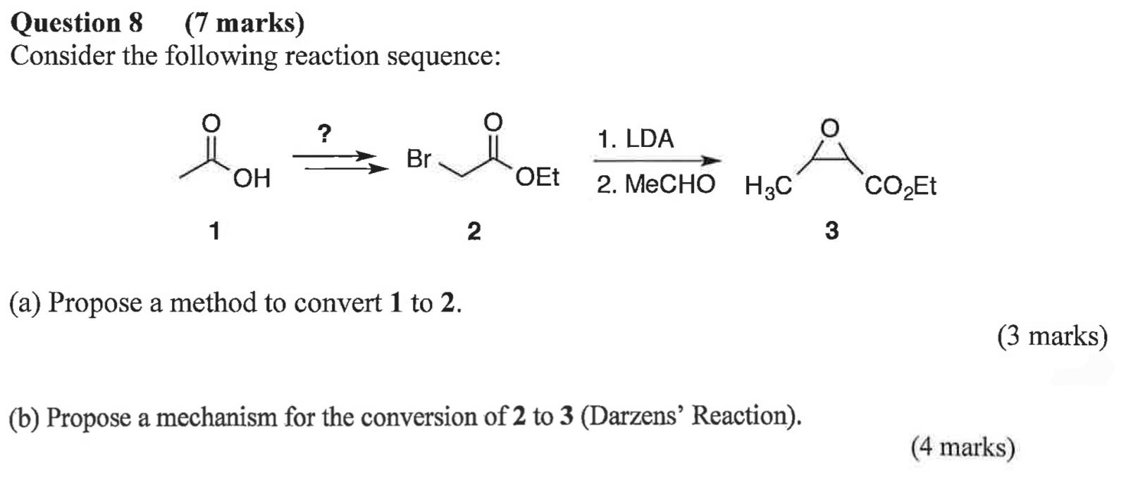 Solved Question 8 (7 marks) Consider the following reaction | Chegg.com Solved Question 8 (7 marks) Consider the following reaction | Chegg.com
