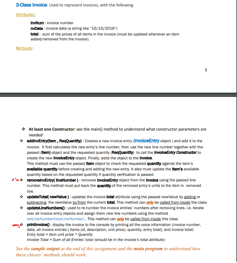 Description: Using the following Invoice Management | Chegg.com