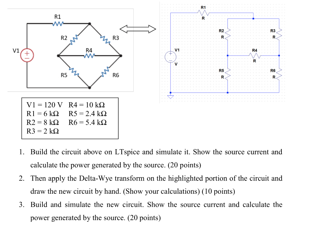 Solved R1 R1 R2 R3 R2 R3 V1 R4 V1 R4 R5 R6 R5 R6 V1 120 V | Chegg.com