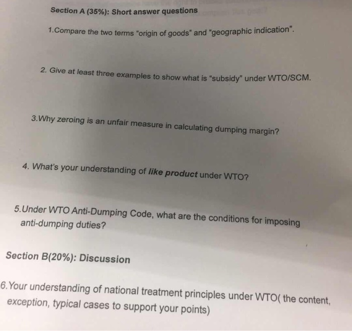 Solved Section A (35%): Short answer questions 1.Compare the | Chegg.com