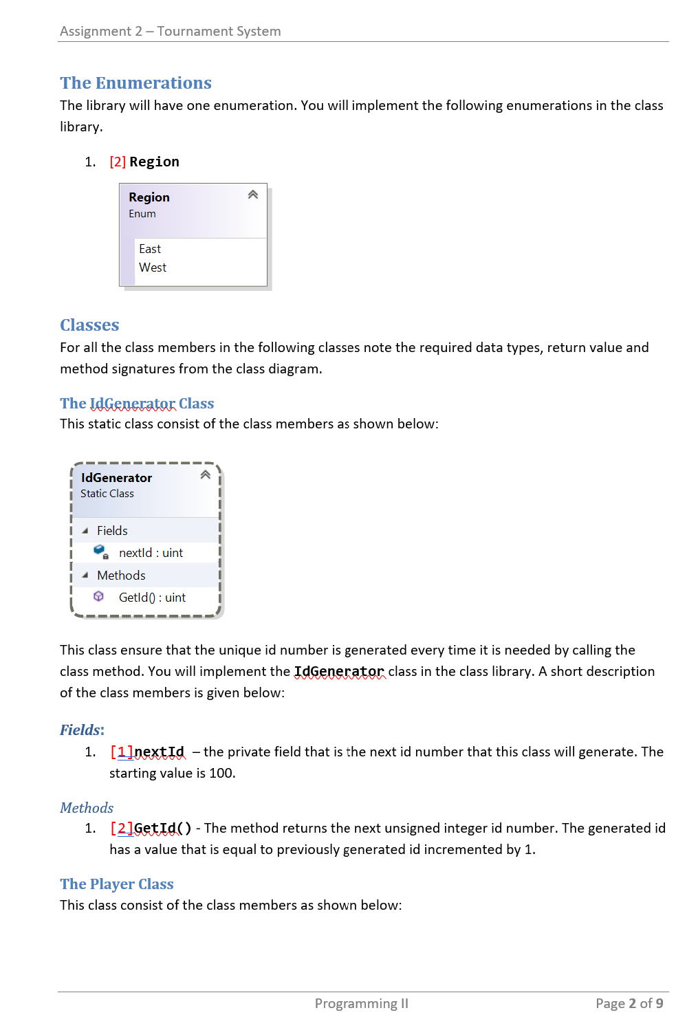 Programming II Assignment 2 Once you are done with | Chegg.com