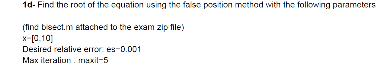 Solved Please solve using matlab bicet.m: function r = | Chegg.com