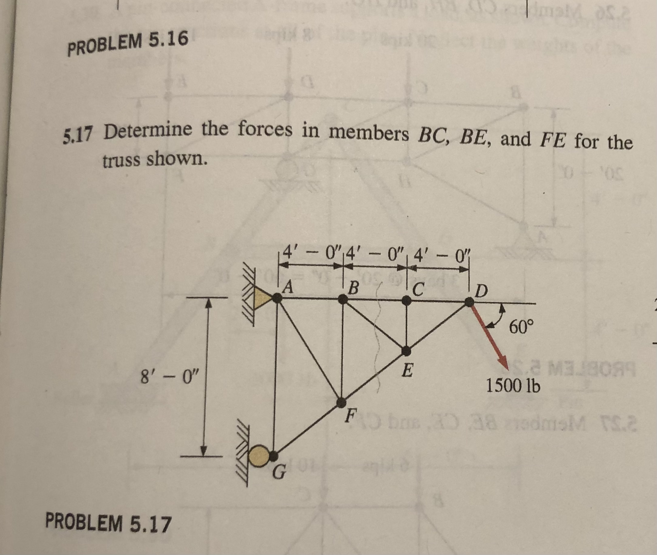 Solved Use Method of sections to answer the | Chegg.com