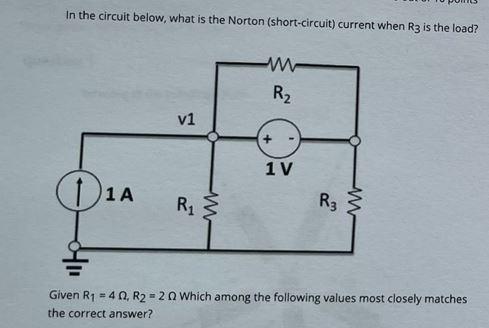 Solved In the circuit below, what is the Norton | Chegg.com