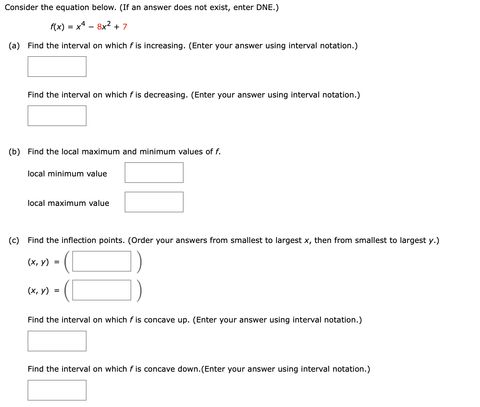 Solved Consider the equation below. (If an answer does not | Chegg.com