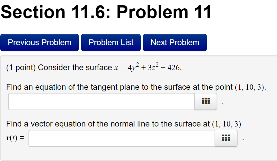Solved Section 11.6: Problem 11 Previous Problem Problem | Chegg.com