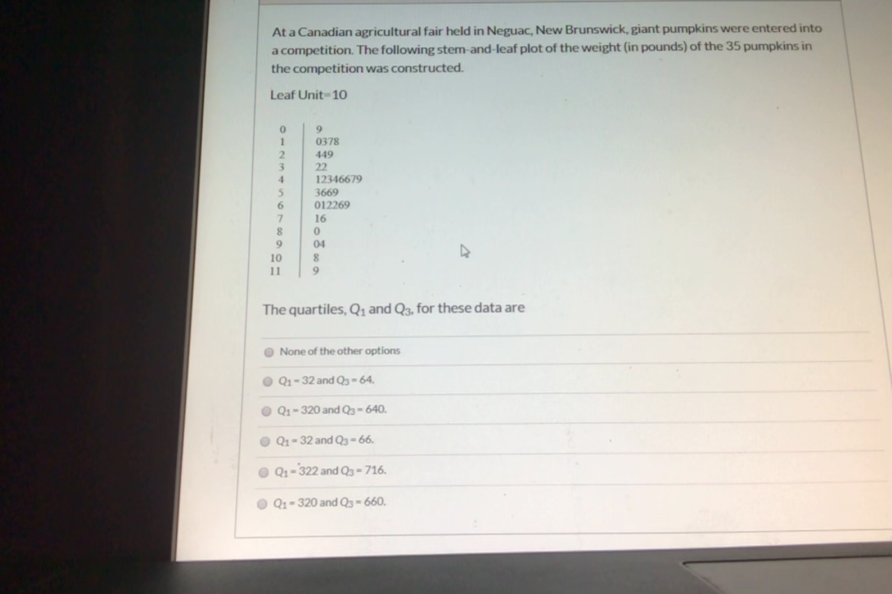 Solved At a Canadian agricultural fair held in Neguac, New | Chegg.com