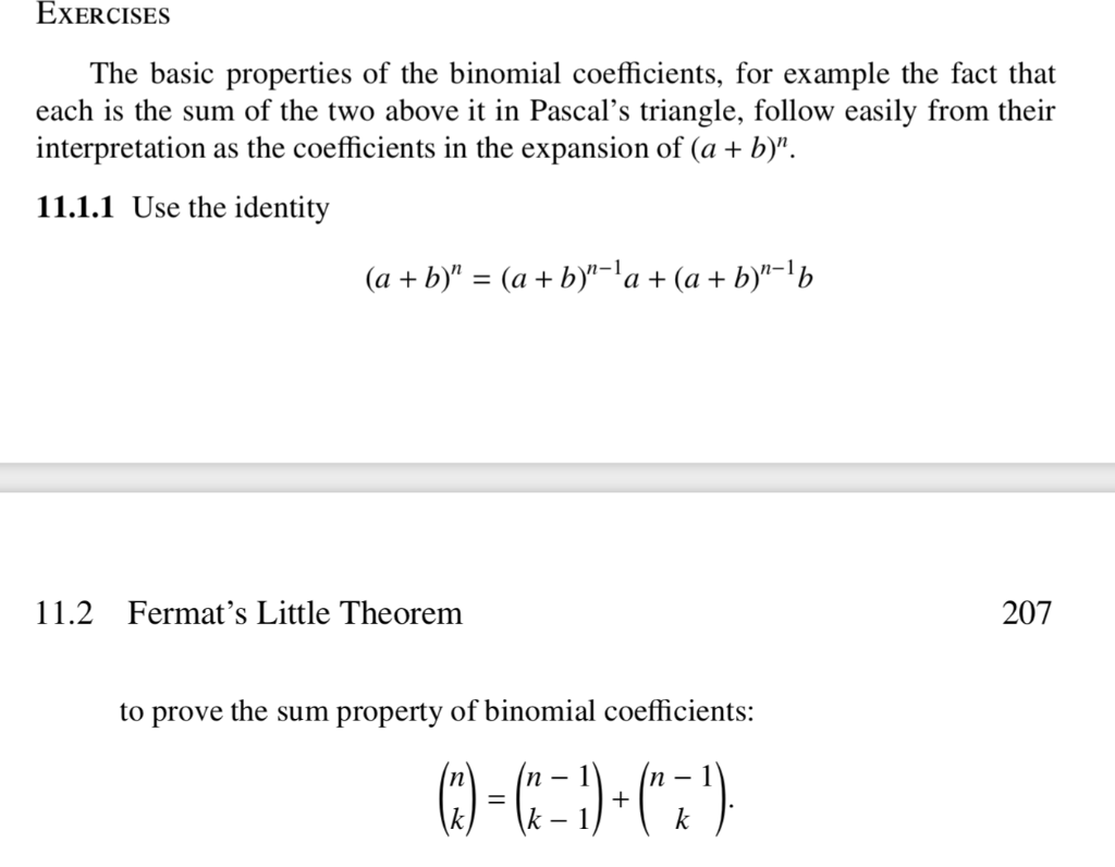 Solved EXERCISES The basic properties of the binomial | Chegg.com