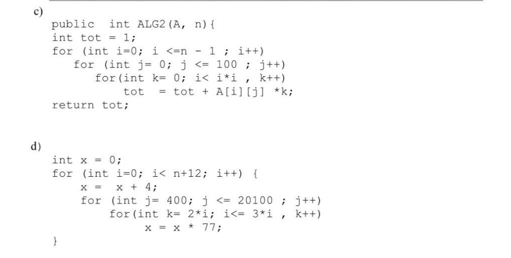 Solved Give a big-Oh characterization, in terms of n, of the | Chegg.com