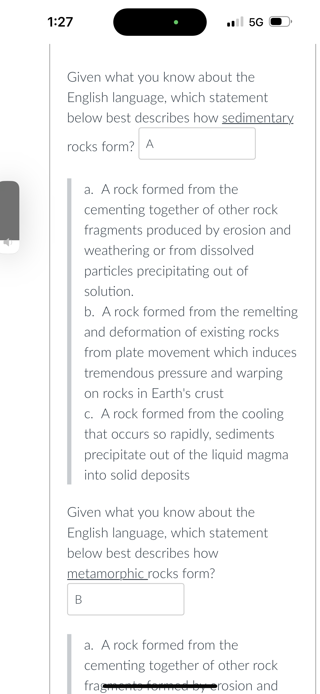 Solved Given what you know about the English language, which | Chegg.com