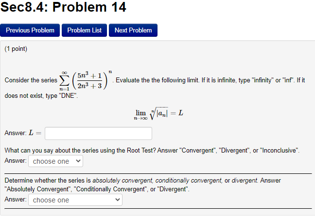 Solved Sec8.4: Problem 14 Previous Problem Problem List Next | Chegg.com