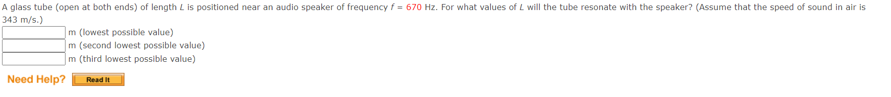 Solved 343 m/s. m (lowest possible value) m (second lowest | Chegg.com