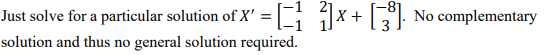 Solved Just solve for a particular solution of | Chegg.com